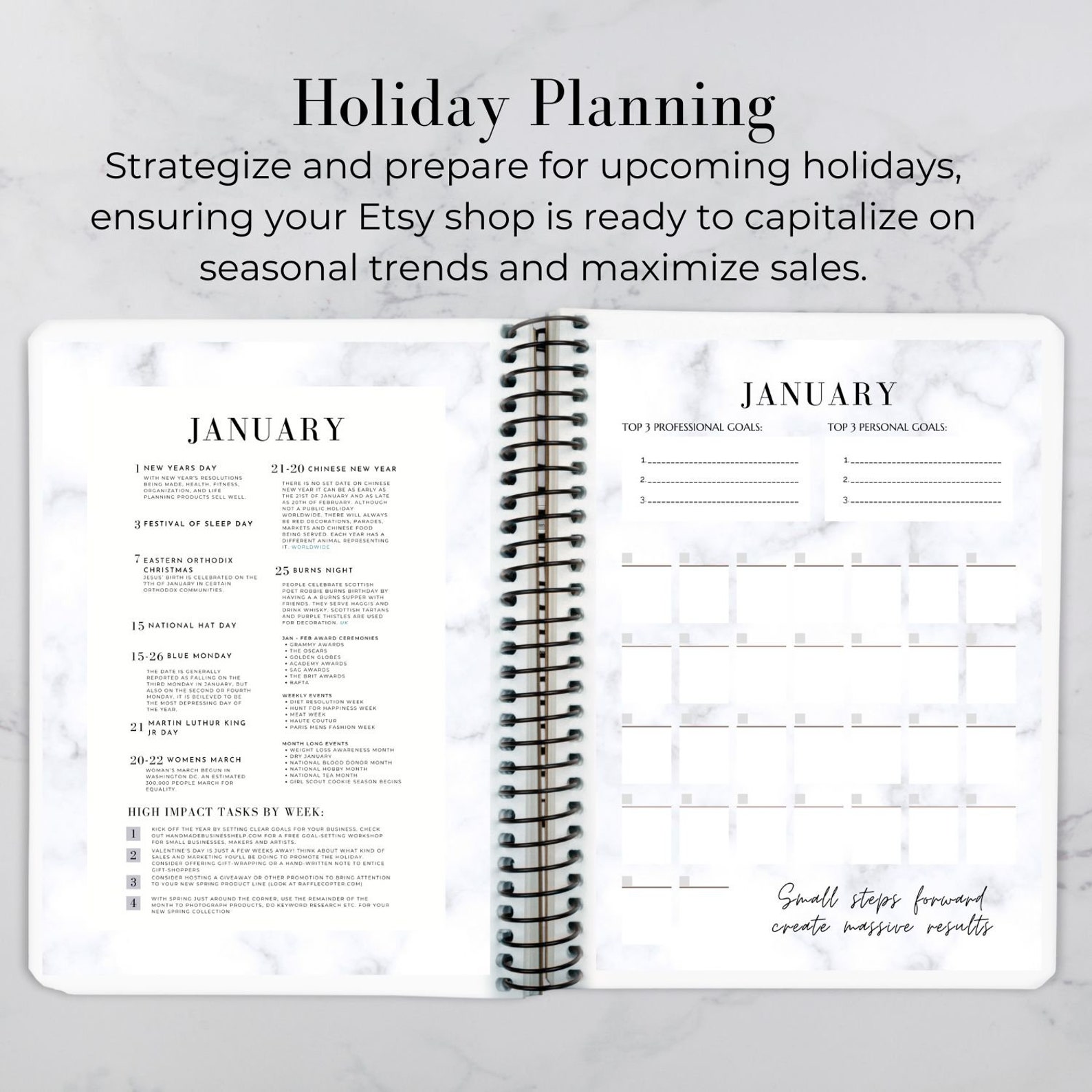 Etsy Shop Planner Printable PDF Etsy Business Plan Etsy Seller Planner ...