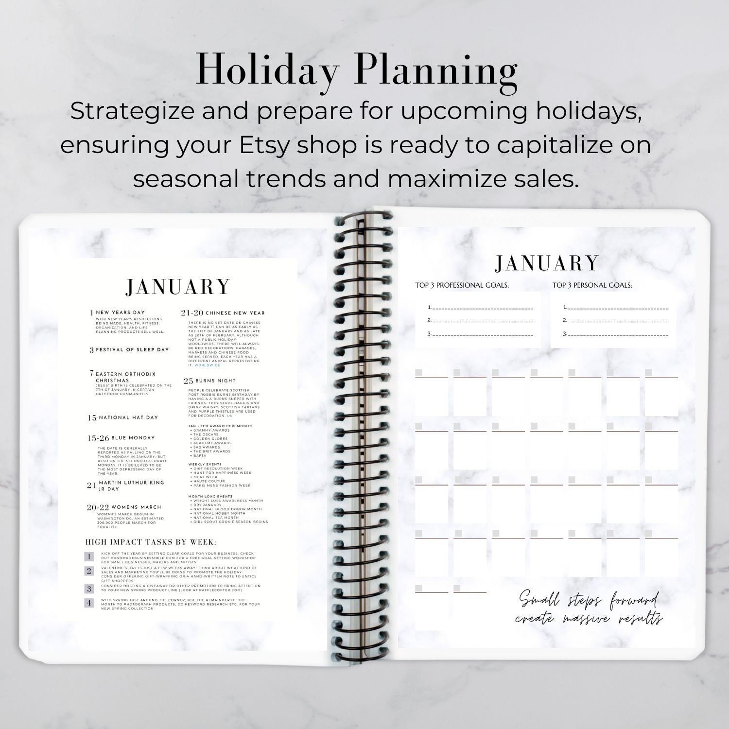 Etsy Shop Planner Printable PDF Etsy Business Plan Etsy Seller Planner ...