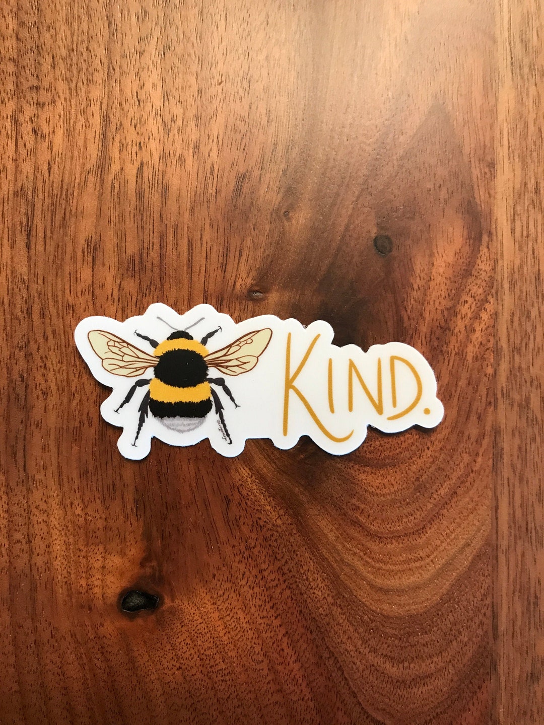 Bee Kind Be Kind Vinyl Weatherproof Sticker - Etsy