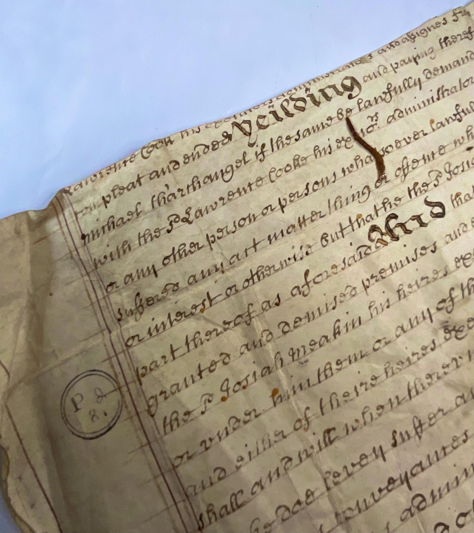 Original Unique Document on Vellum Dated 1720. Ephemera/documents. - Etsy