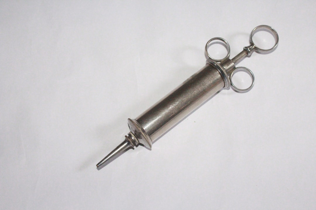 Antique Metal Syringe Circa 1910. - Etsy