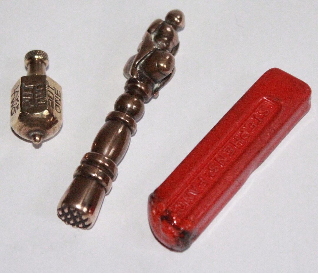 Antique Brass Spinner Game and Brass Wax Seal. - Etsy