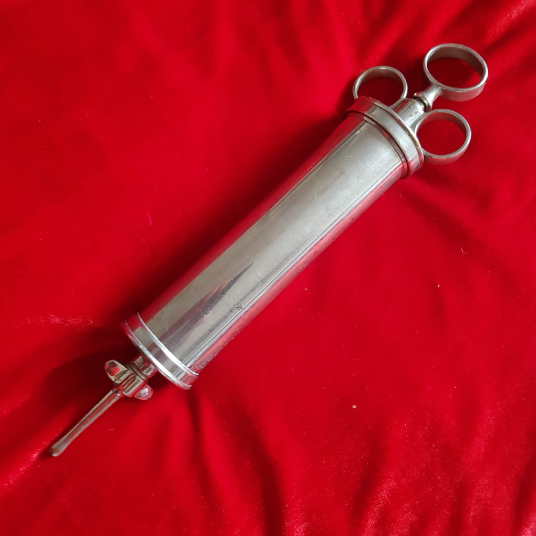 Antique Metal Syringe by Philip Harris and Co' Circa - Etsy