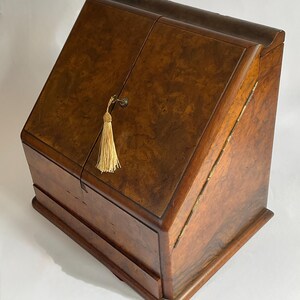 Antique Walnut Stationery Box, a Substantial Desk Item, Early 19th ...