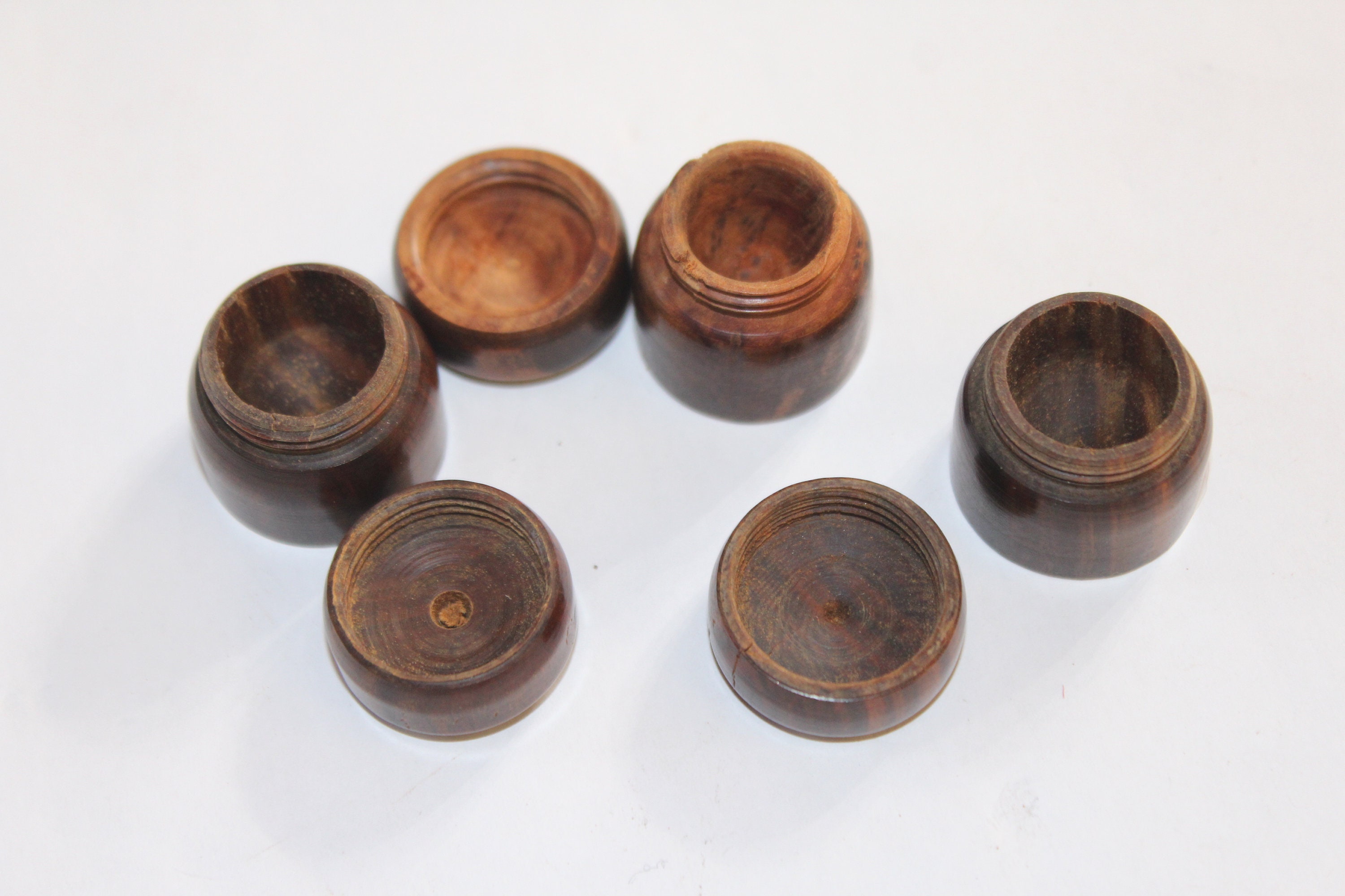 Antique Wooden Boxes, Antique Treen, Set of Three. - Etsy