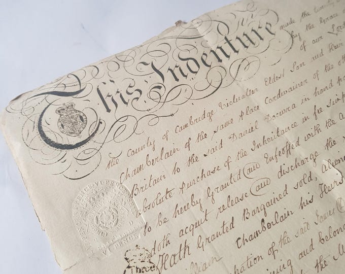 Original 200 Year Old Legal Document, 1790. Ephemera/documents. - Etsy