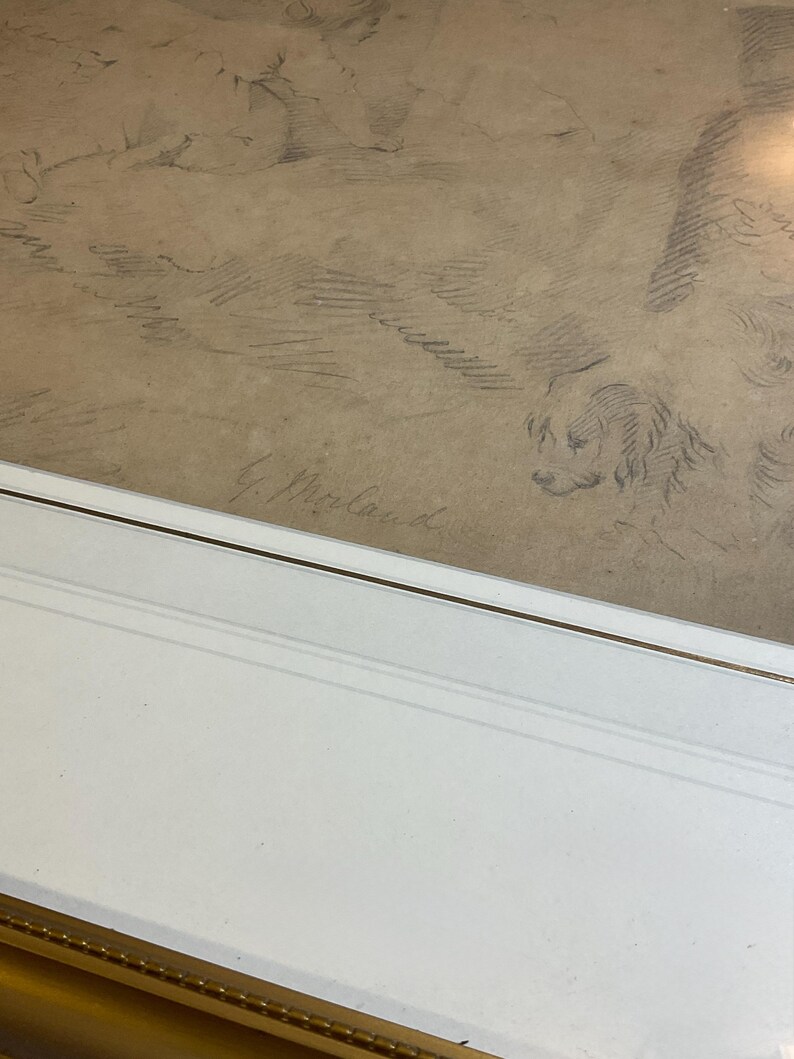 Original Pencil Sketch by George Morland 1793. Wall Art. - Etsy