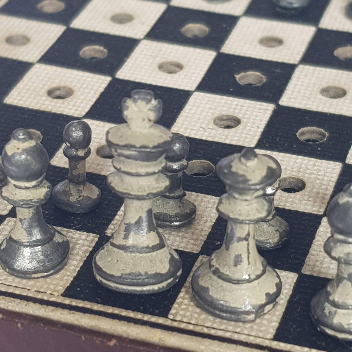 Vintage French Travel Chess Set Maximus in Minimus - Etsy