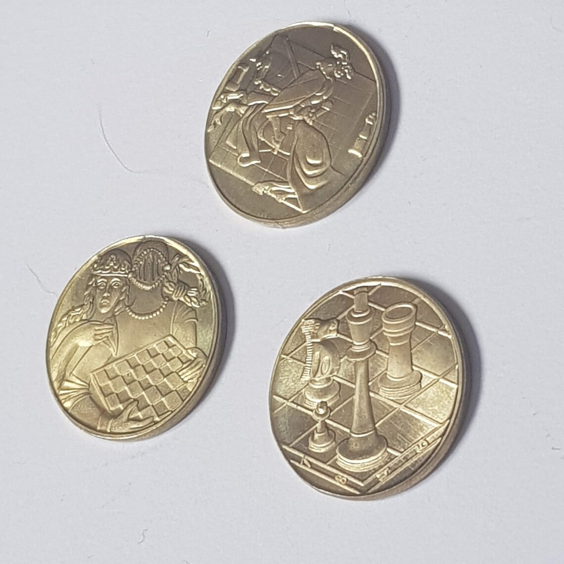 Chess Coin Set 3 Coin Set Chess Collectible - Etsy