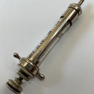 Antique Brass Cased Field Syringe Dated 1897. Surgical, Medical ...