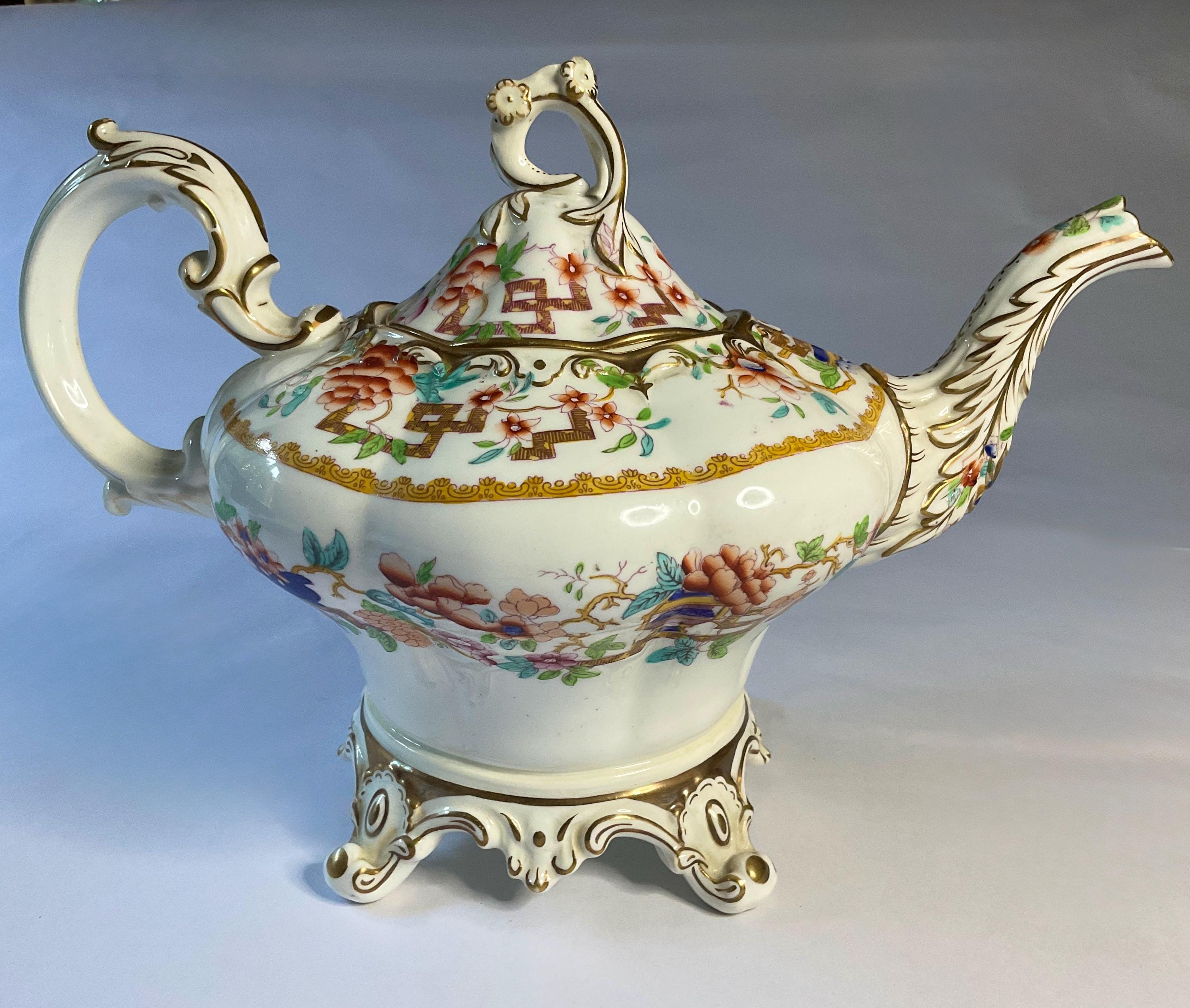 English Porcelain Teapot, Early 19th Century, With Provenance. A Rare ...