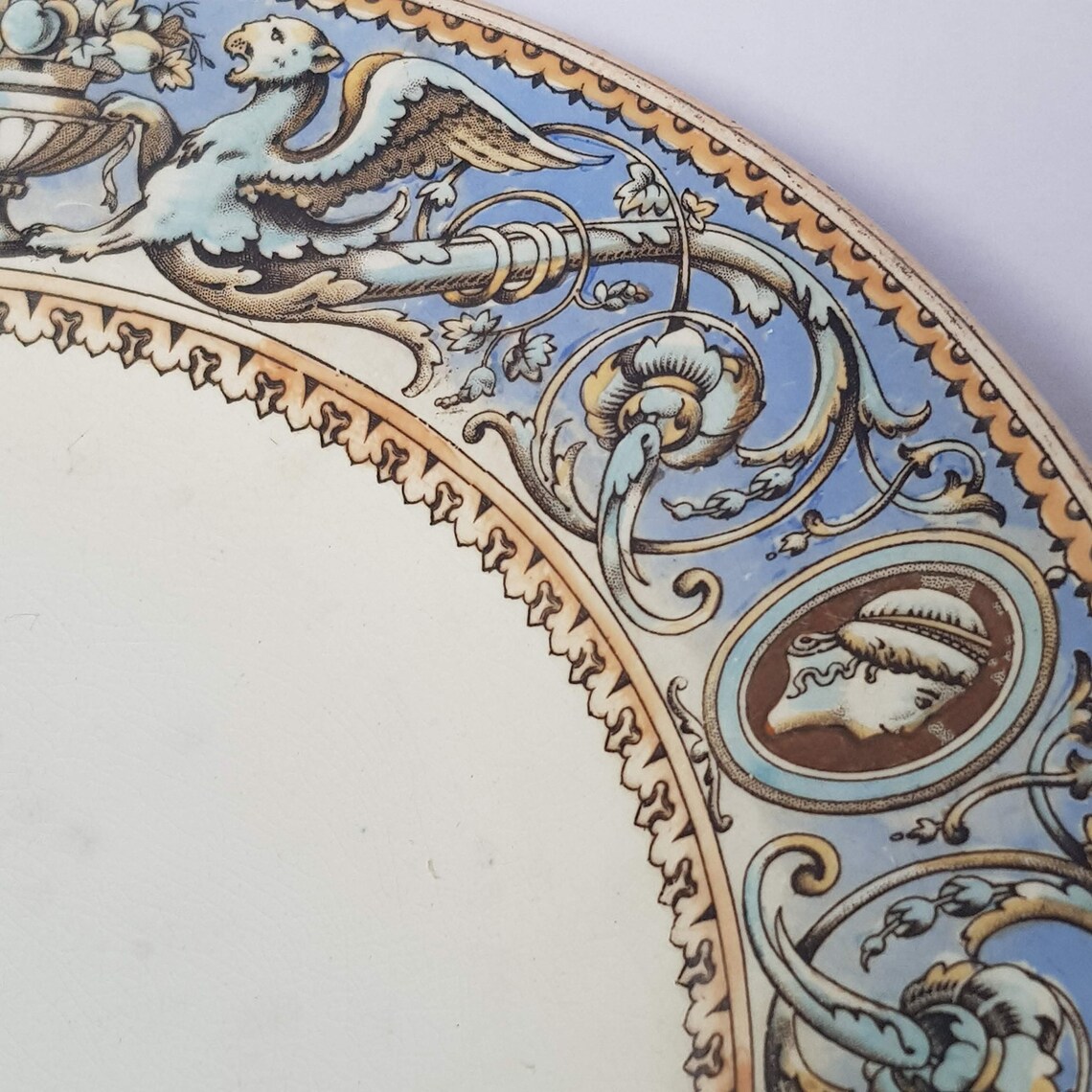 Antique Minton Plate With Family Crest 1862. - Etsy