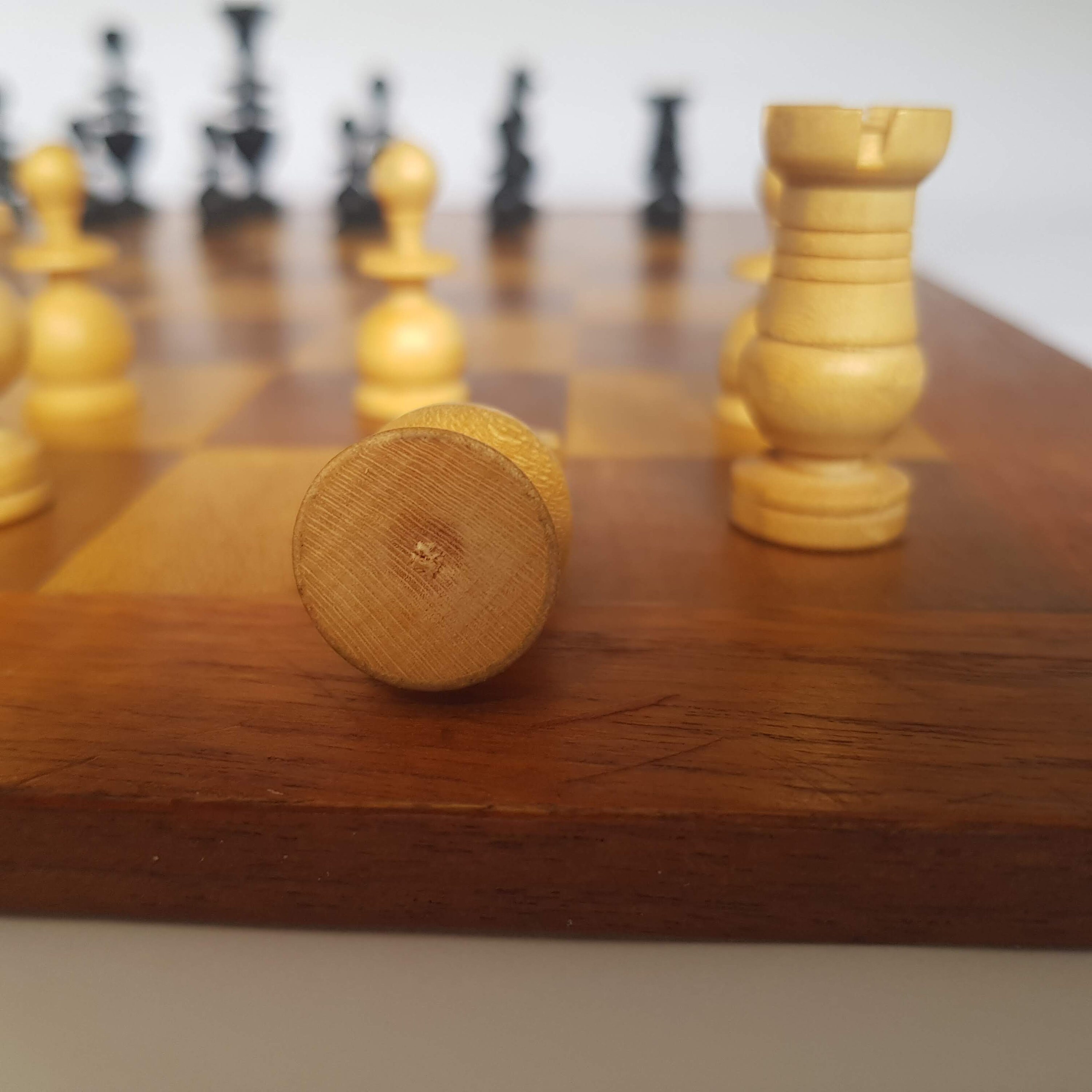 Antique Wooden French Regency Chess Set With Board Early 20th - Etsy