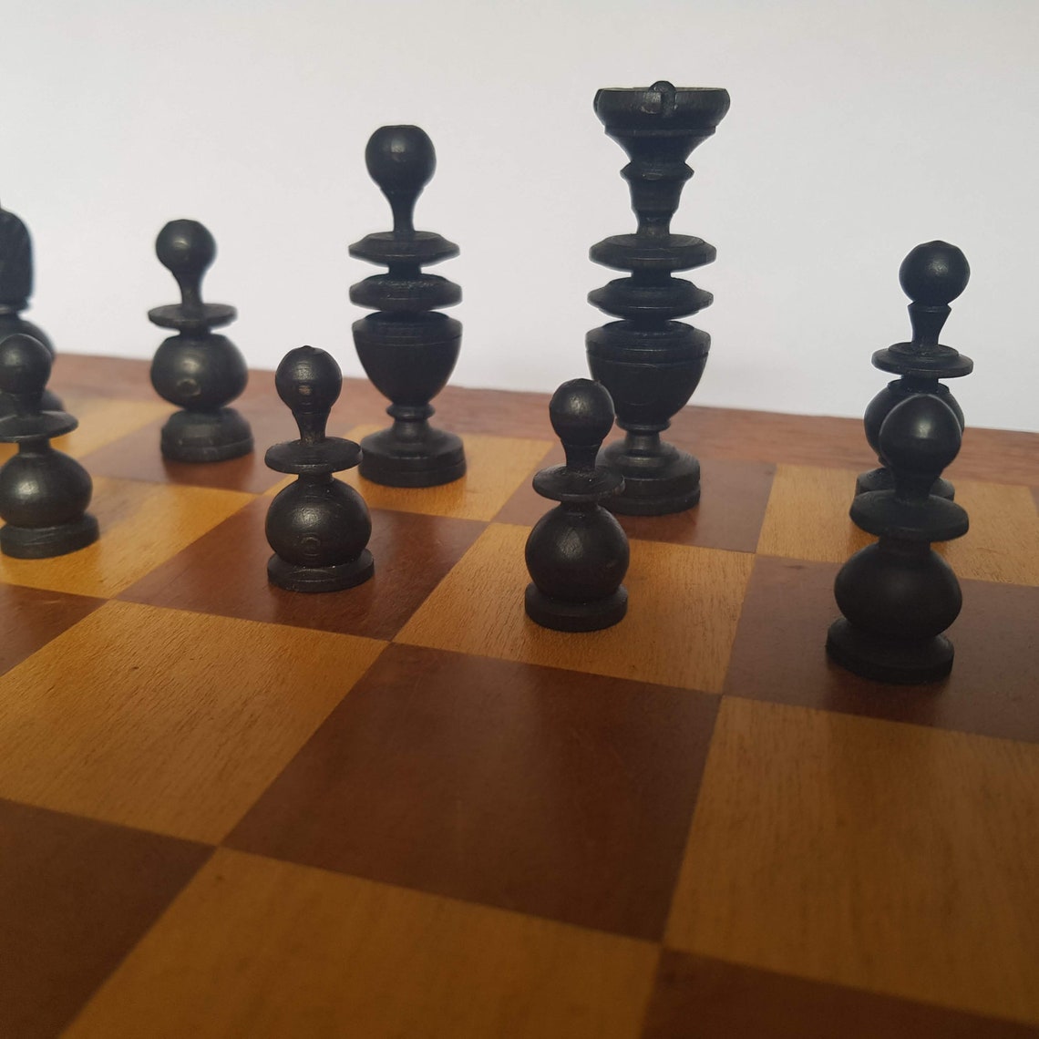 Antique Wooden French Regency Chess Set With Board Early 20th - Etsy