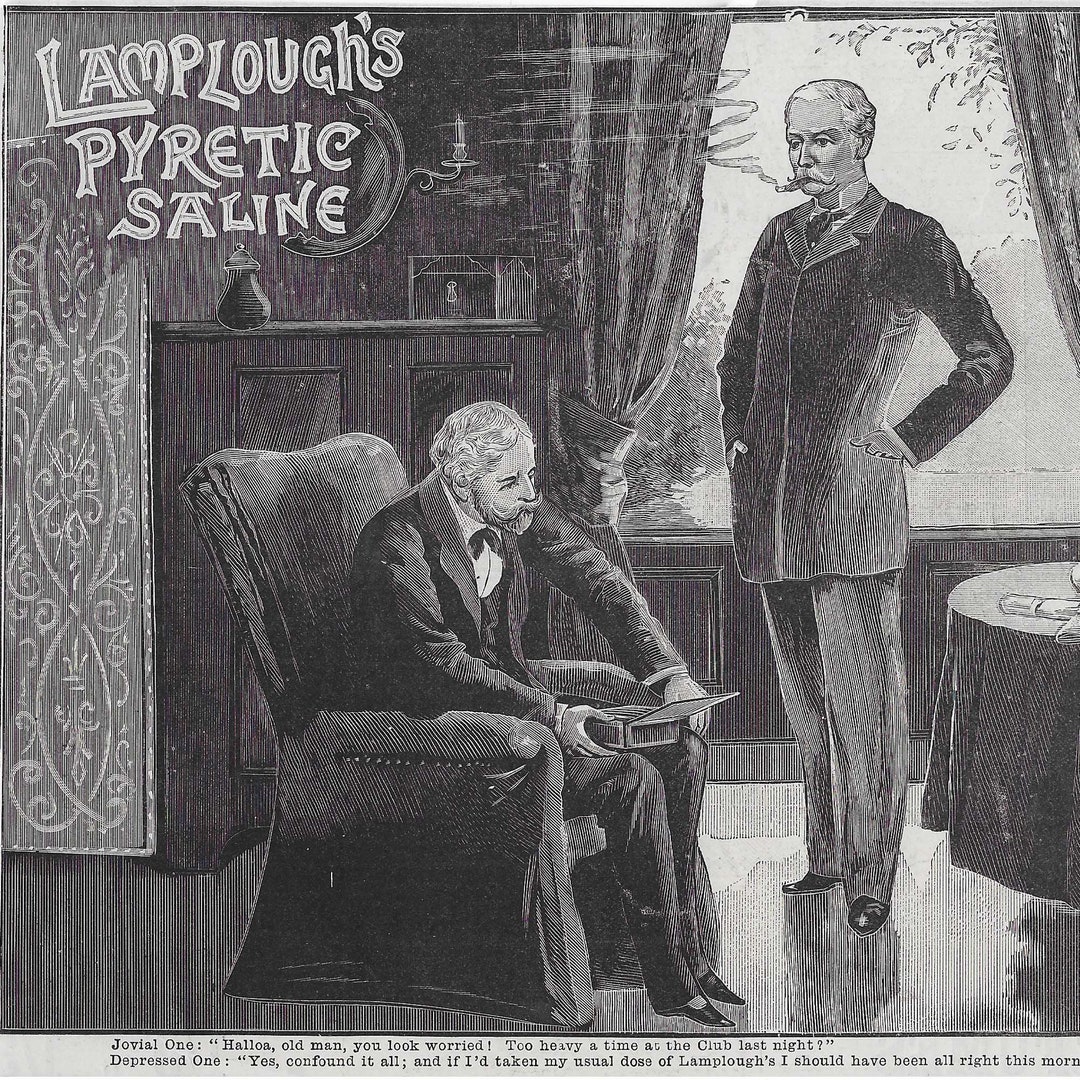 Antique Medical Advertisement | Hangover Cure - Etsy