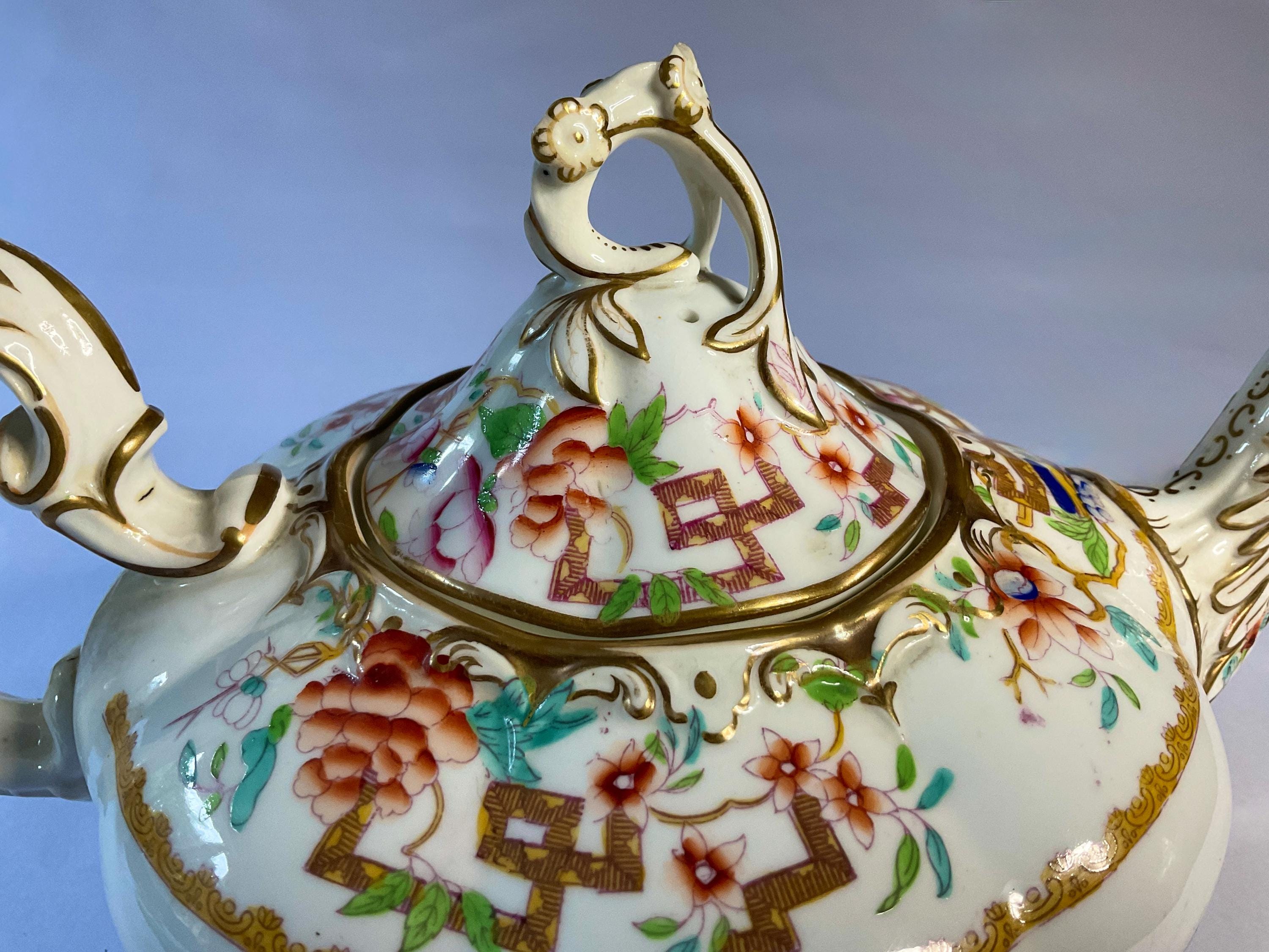 English Porcelain Teapot, Early 19th Century, With Provenance. A Rare ...