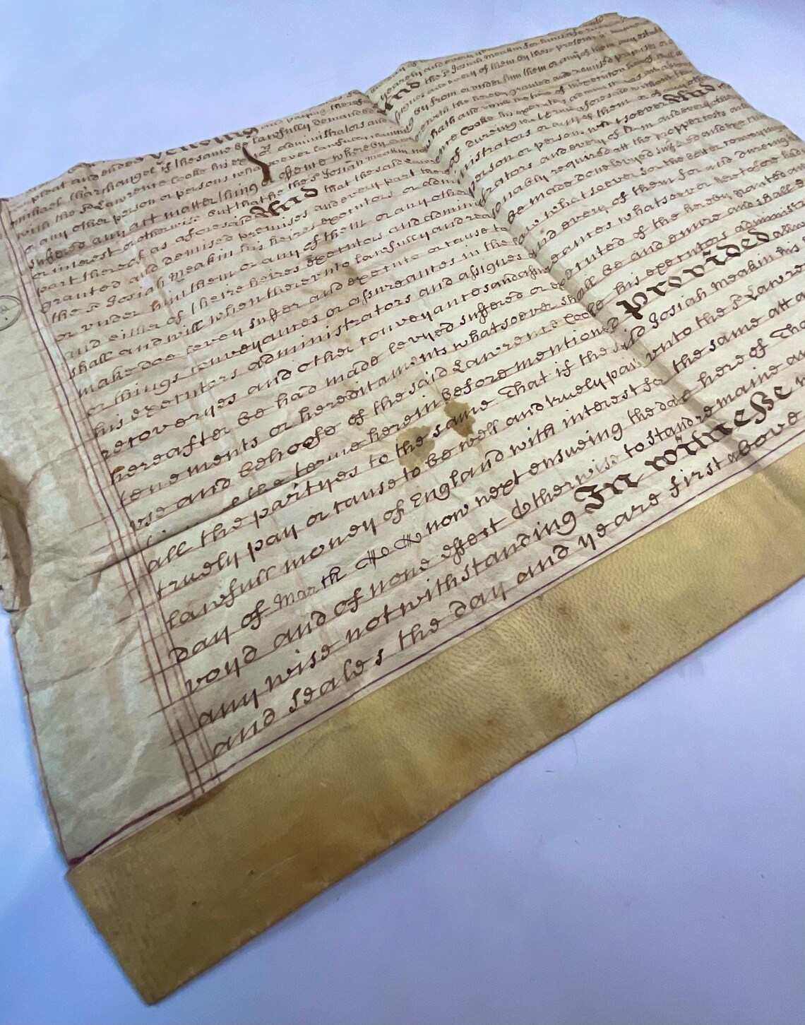 Original Unique Document on Vellum Dated 1720. Ephemera/documents. - Etsy