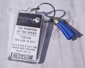 Phantom of the Opera Broadway Musical Inspired Metal Keychain - Etsy