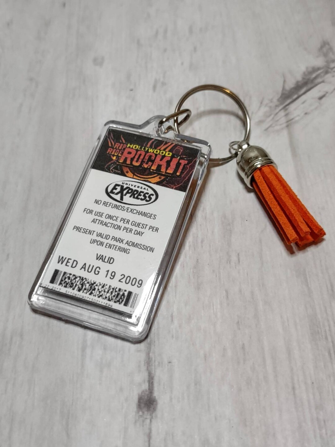 Hollywood Rip Ride Rock It Express Pass Keychain - Etsy