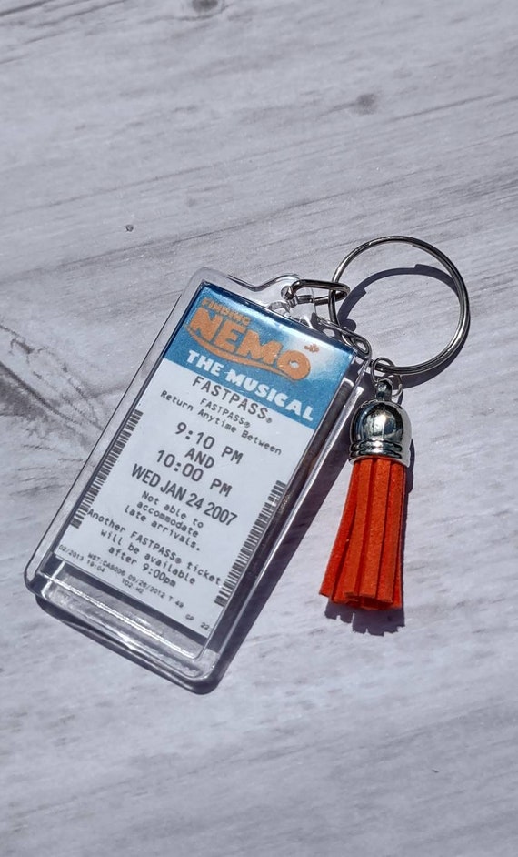 Finding Nemo the Musical Fastpass Keychain | Etsy