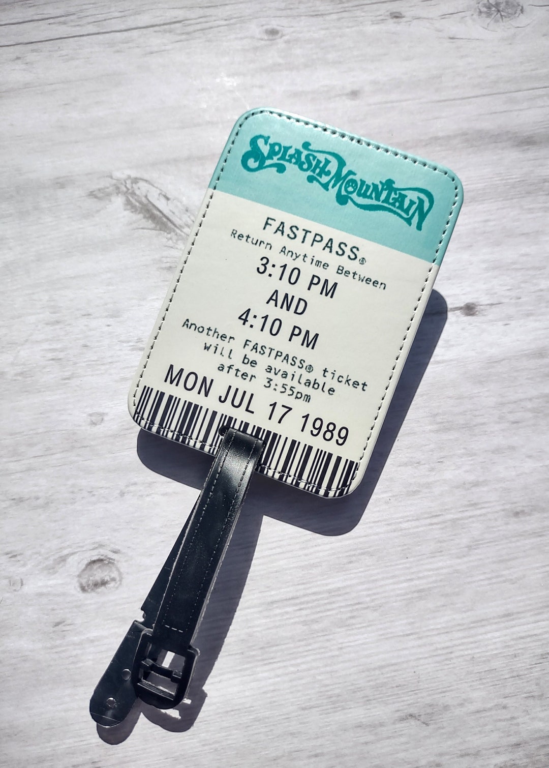 Splash Mountain Fastpass Luggage Tag - Etsy