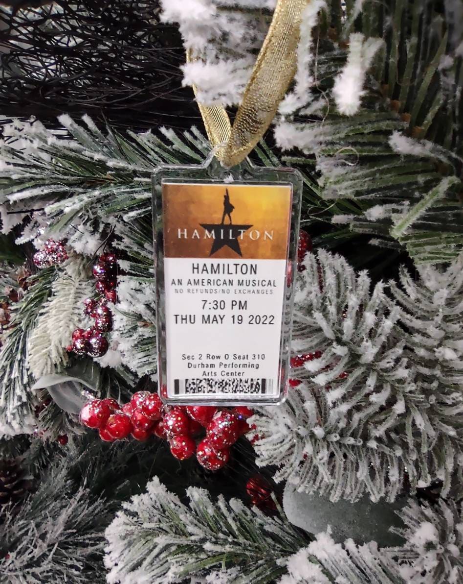 Hamilton Broadway Musical Ticket Keychain - Etsy