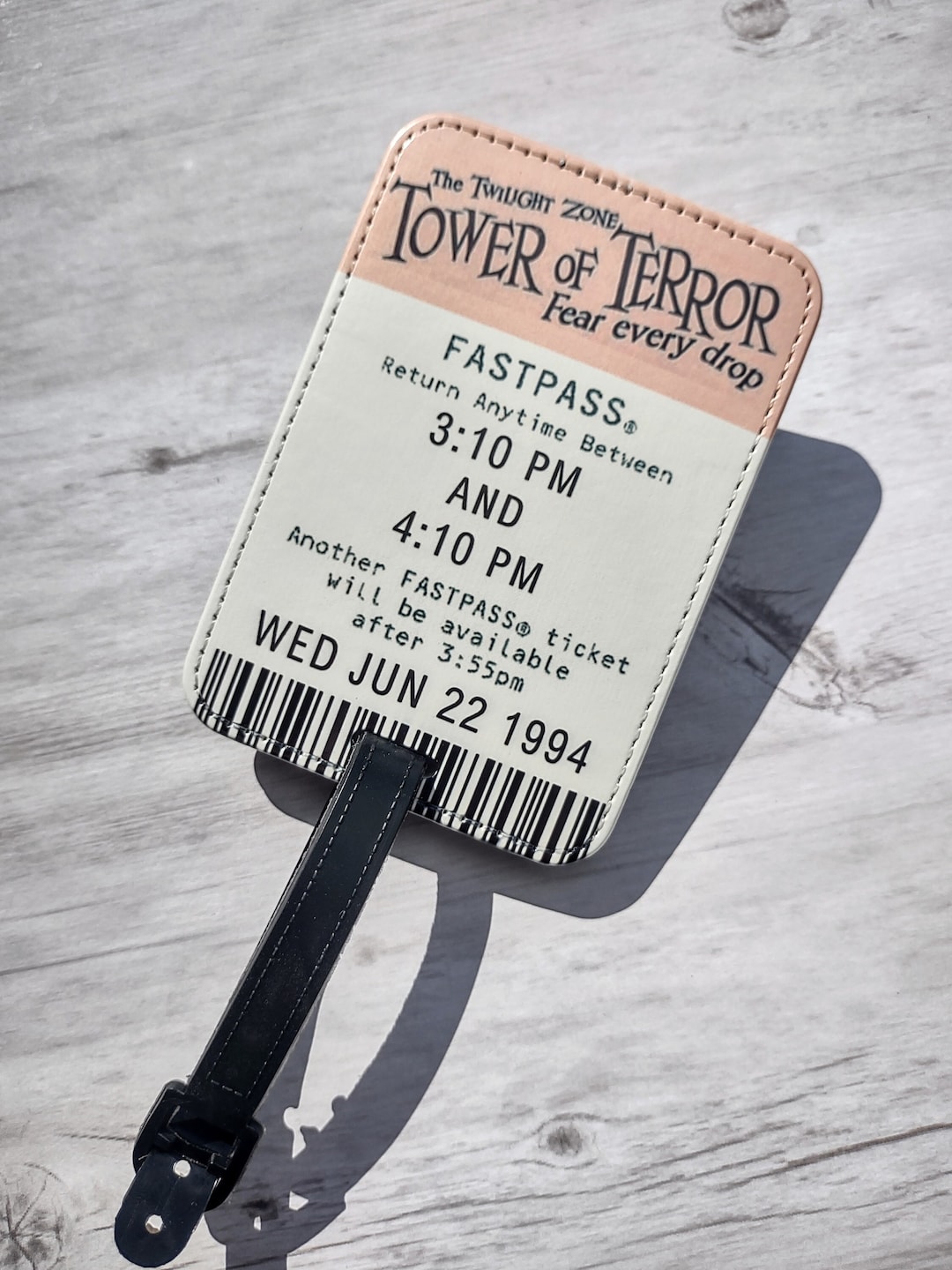 Tower of Terror Fastpass Luggage Tag - Etsy