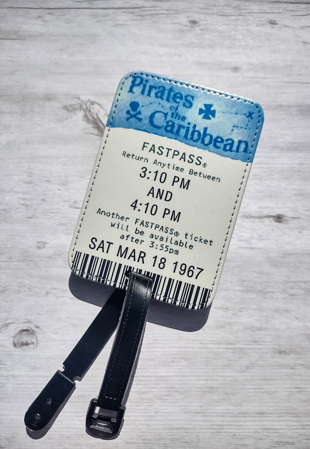 Pirates of the Caribbean Fastpass Luggage Tag - Etsy