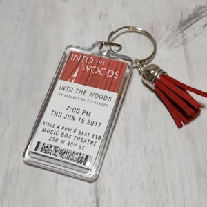 Into the Woods Broadway Musical Ticket Keychain - Etsy