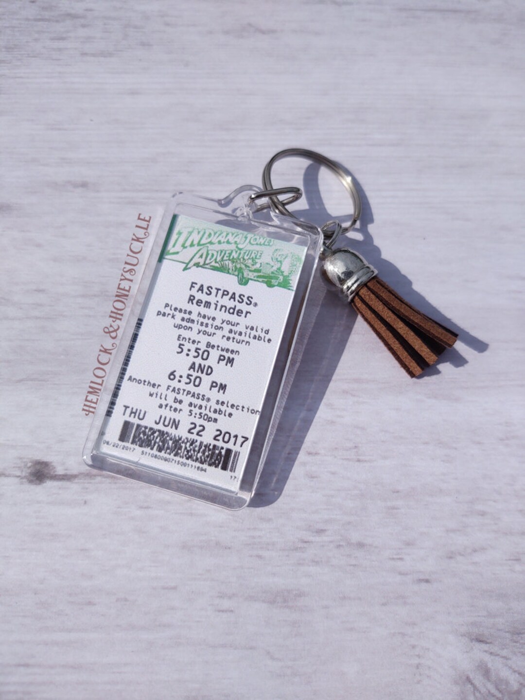 Indiana Jones Stunt Show Fastpass Keychain - Etsy