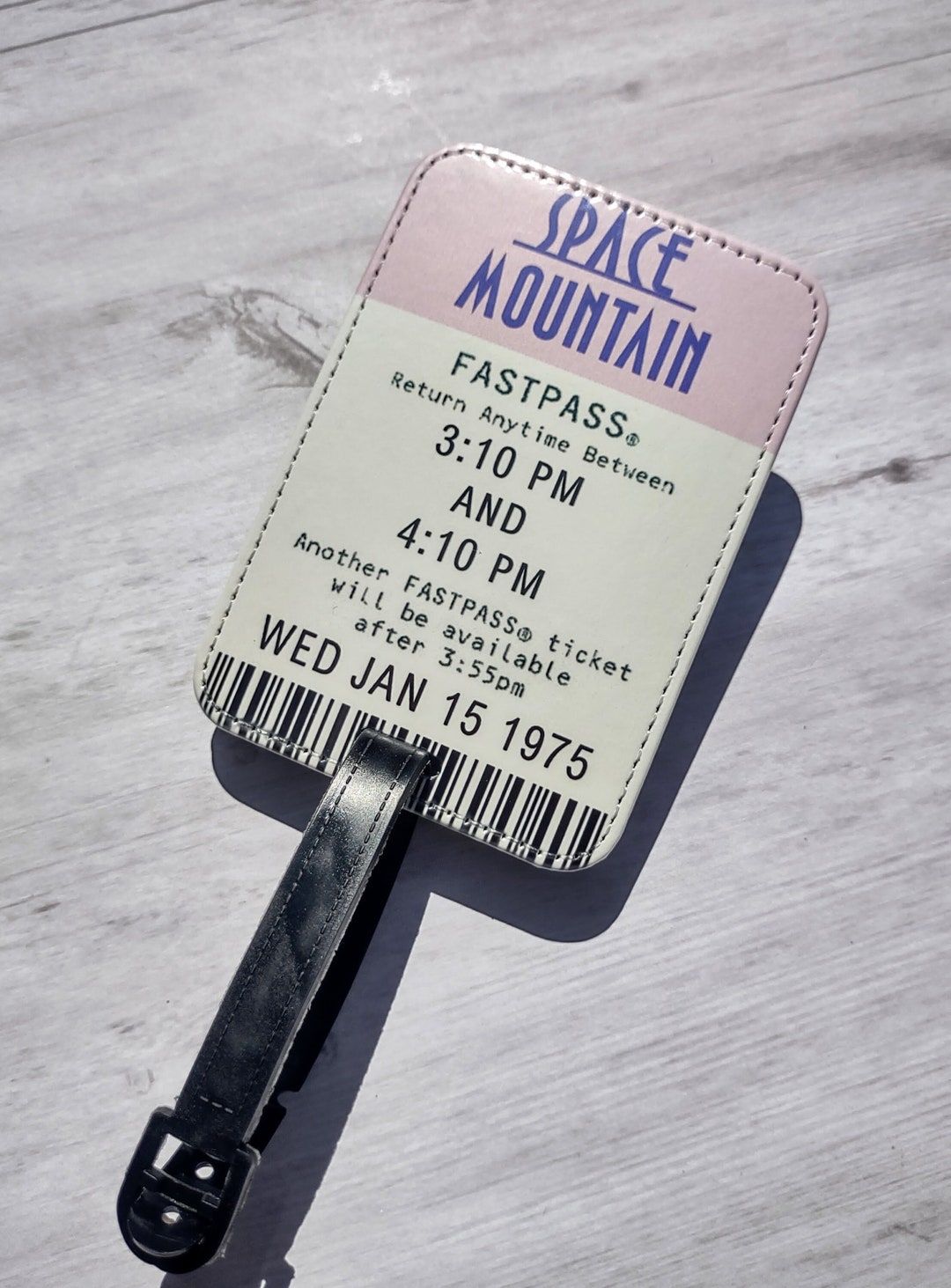 Space Mountain Fastpass Luggage Tag - Etsy