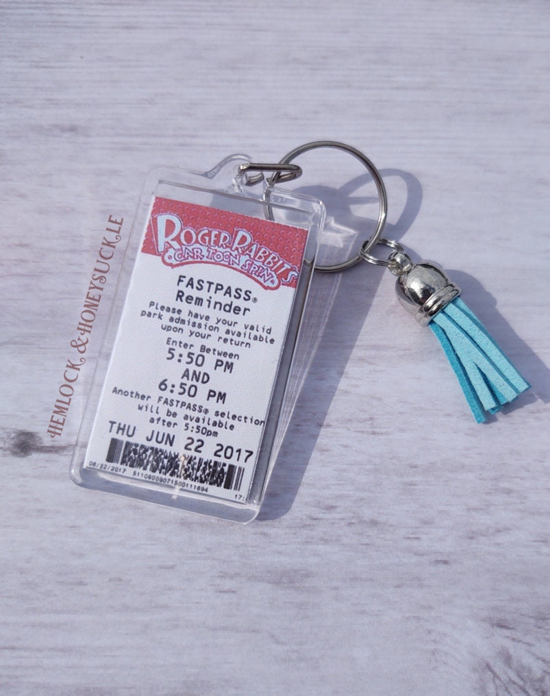 Roger Rabbit's Car Toon Spin Fastpass Keychain - Etsy