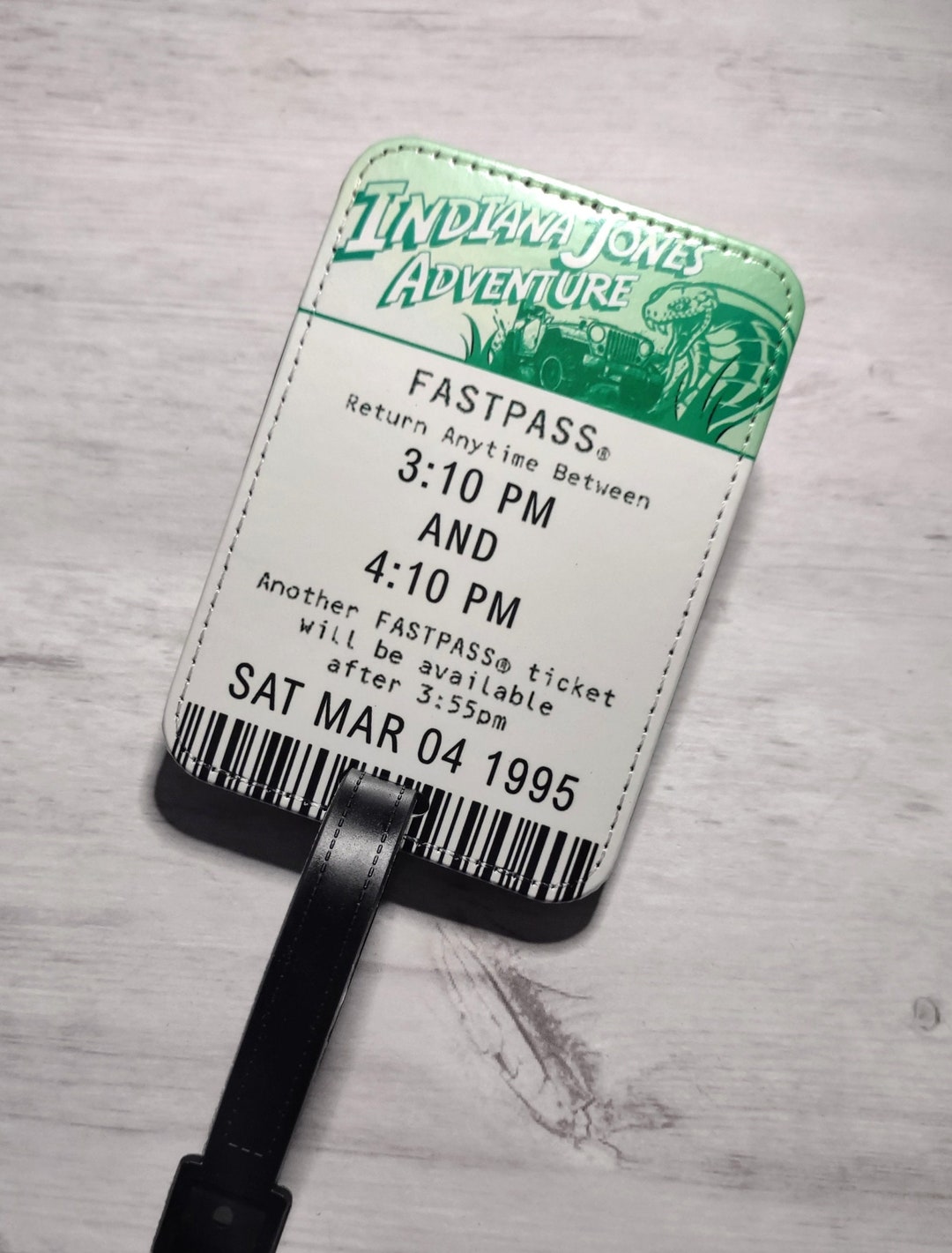 Indiana Jones Adventure Fastpass Luggage Tag - Etsy