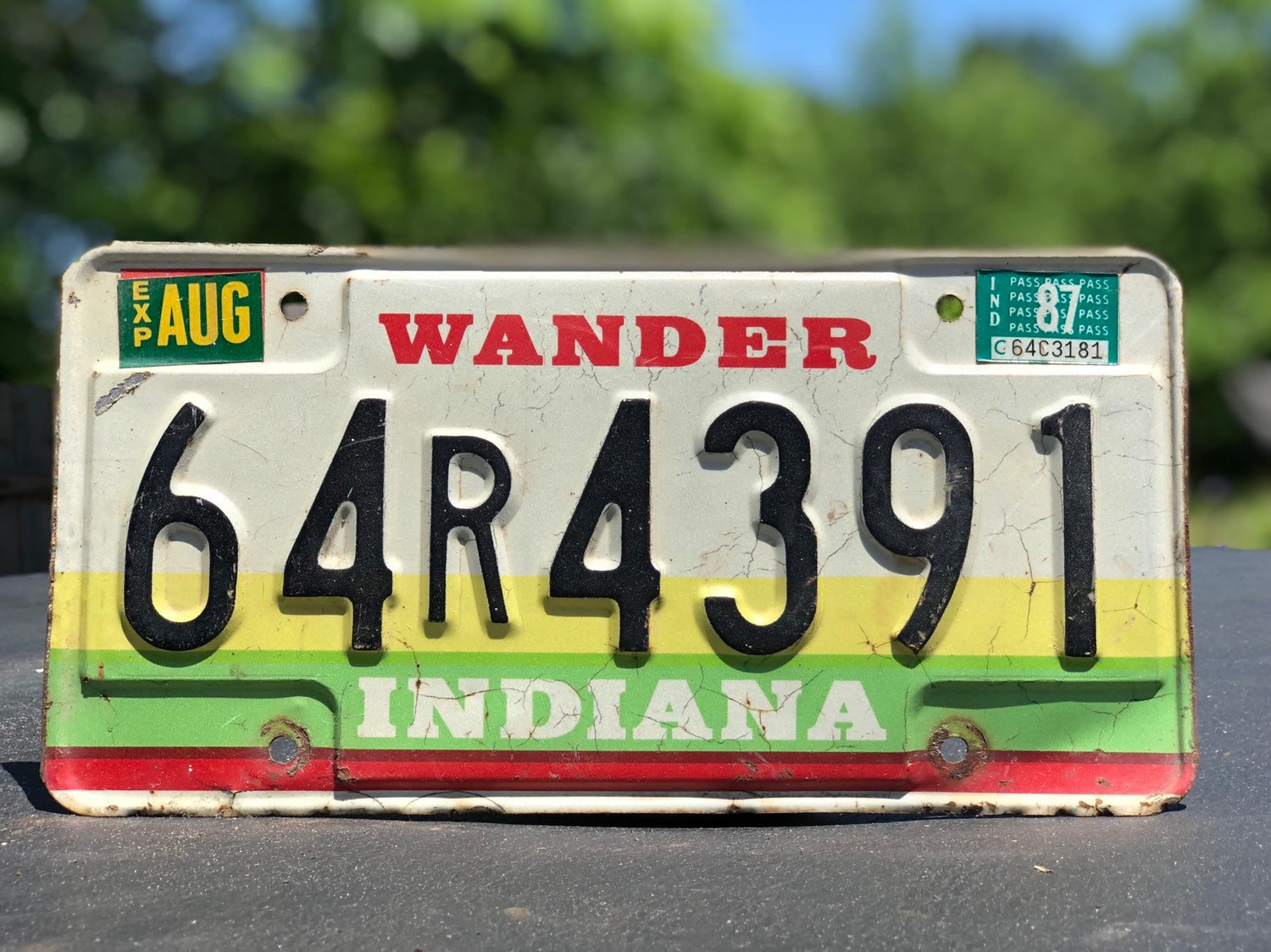 Vintage Indiana License Plates - Etsy