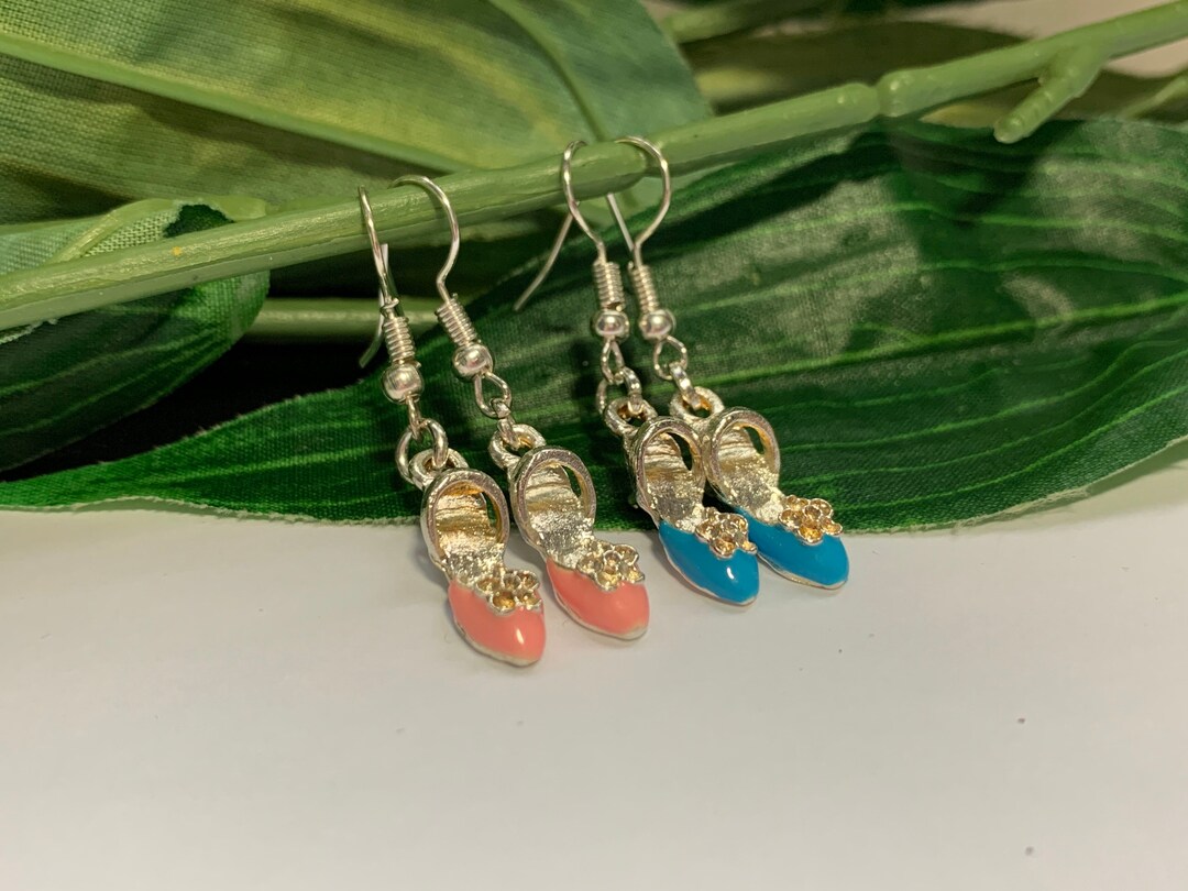 Girls Shoe Dangle Earrings Fashion Earrings Tweens Earrings - Etsy