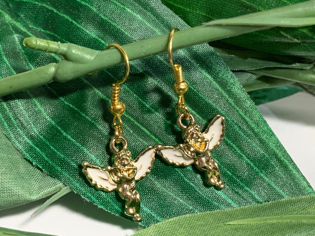 Girls Angel Dangle Earrings, Angel Earrings, Fashion Earrings, Novelty ...