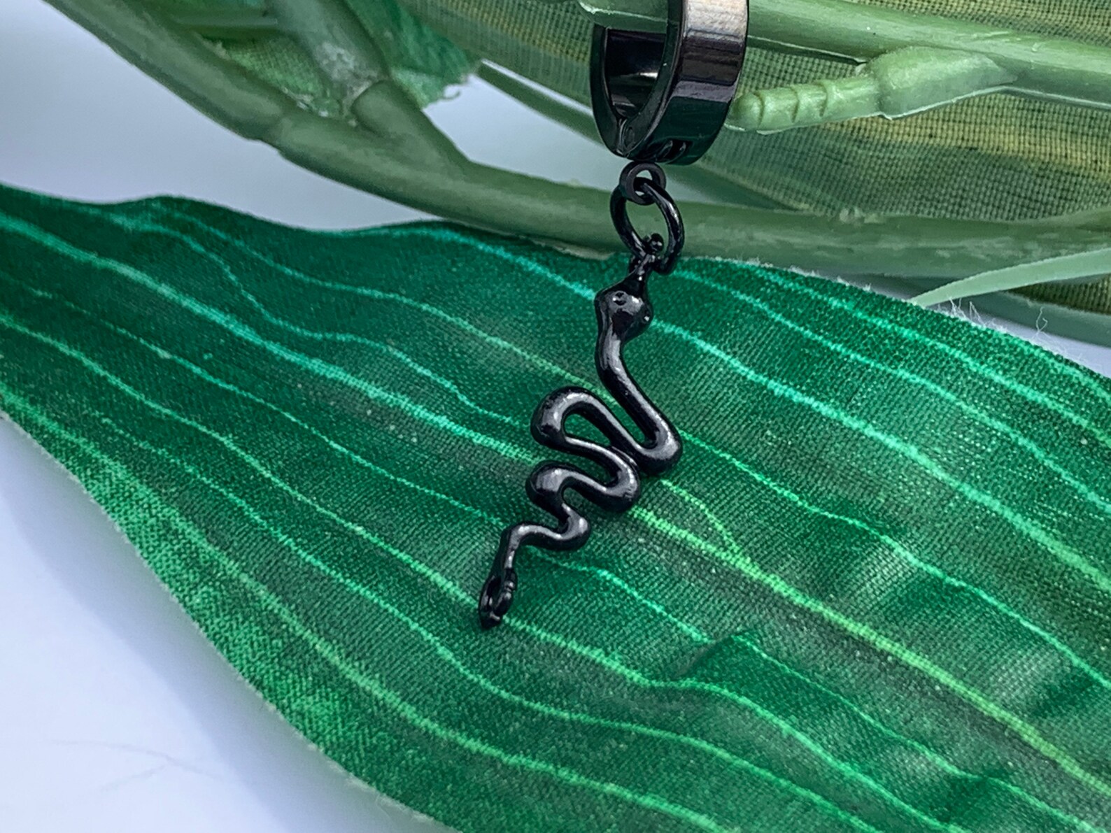 Cuff Snake Clip on Dangle Earring Boys Snake Dangle Earring - Etsy