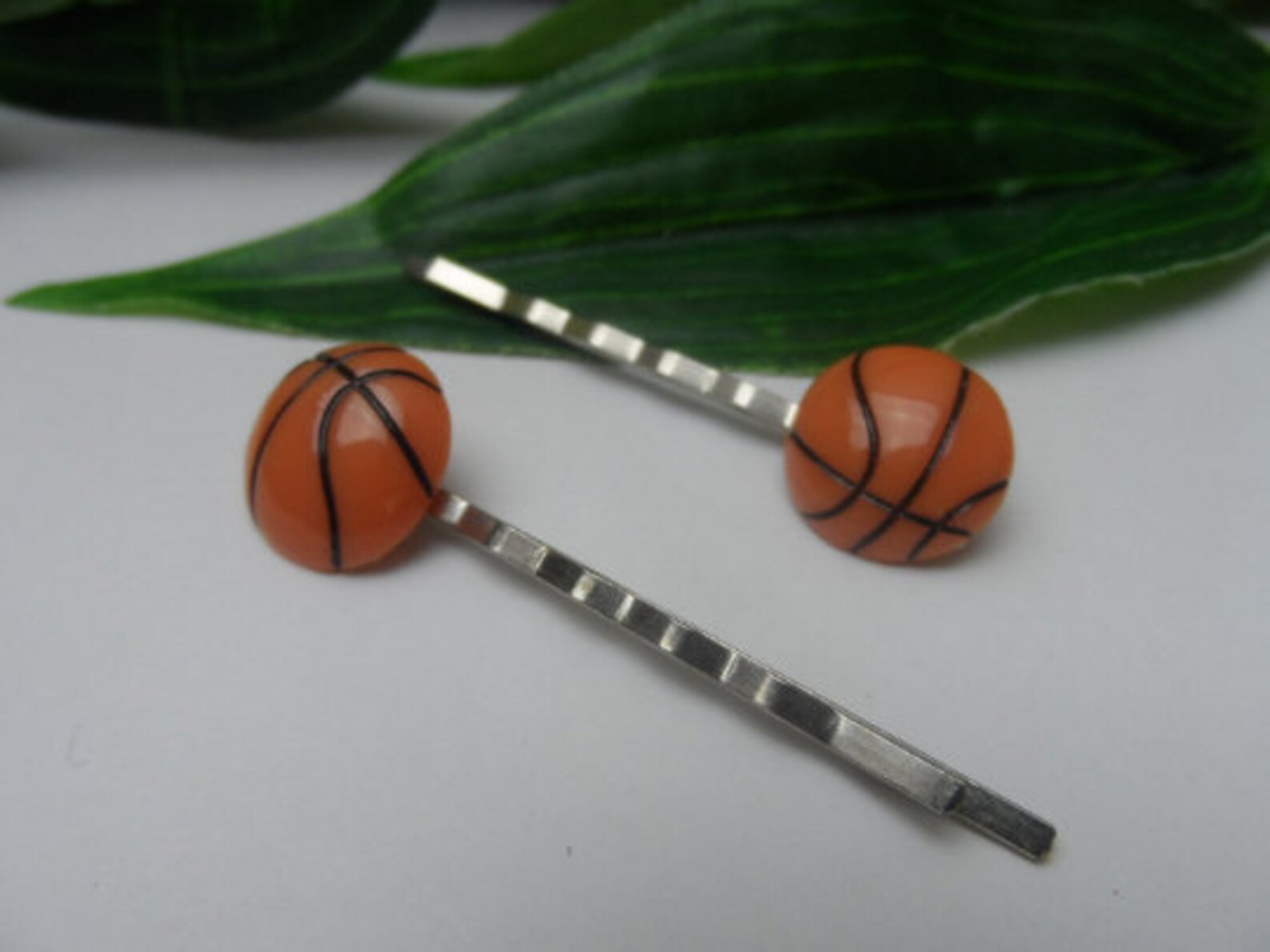 Set of 2 Basketball Bobby Pins Girls Bobby Pins Basketball | Etsy