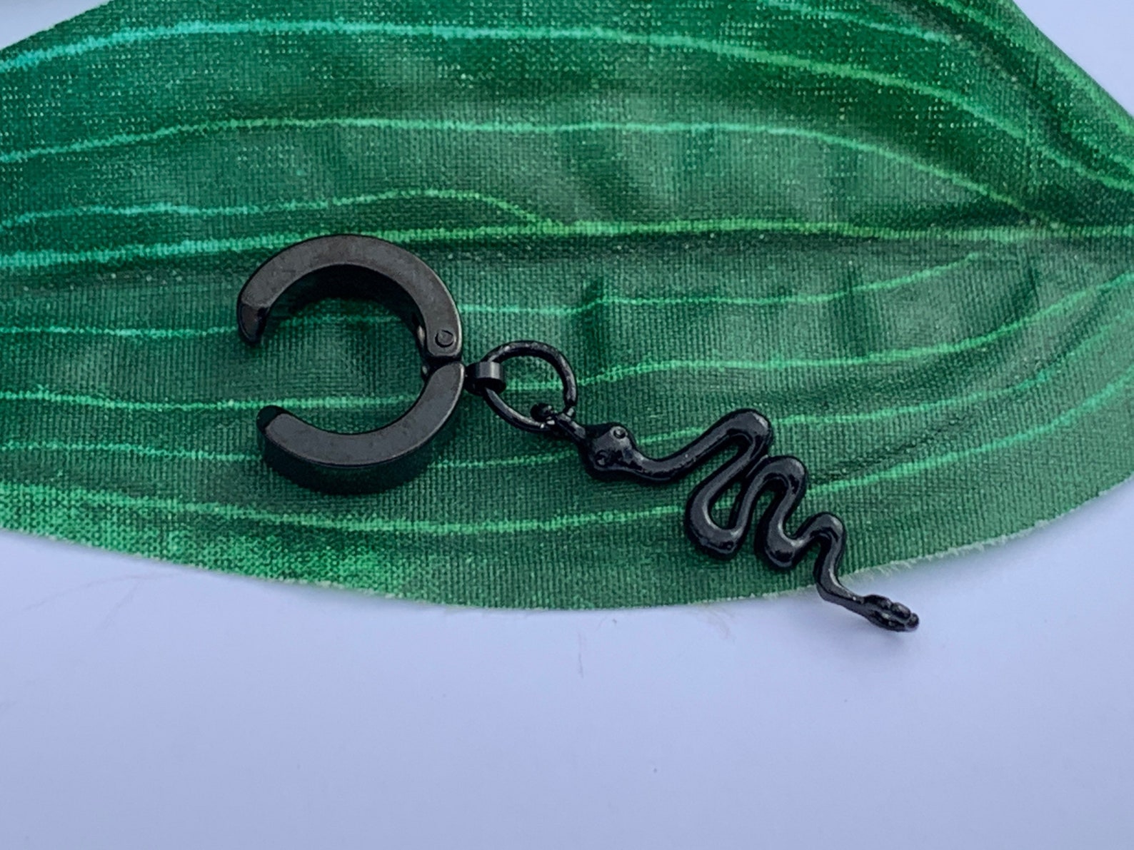 Cuff Snake Clip on Dangle Earring Boys Snake Dangle Earring - Etsy