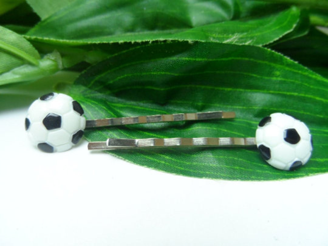 Set of 2 Football Bobby Pins, Girls Bobby Pins, Football Hairclips ...