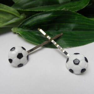 Set of 2 Football Bobby Pins, Girls Bobby Pins, Football Hairclips ...