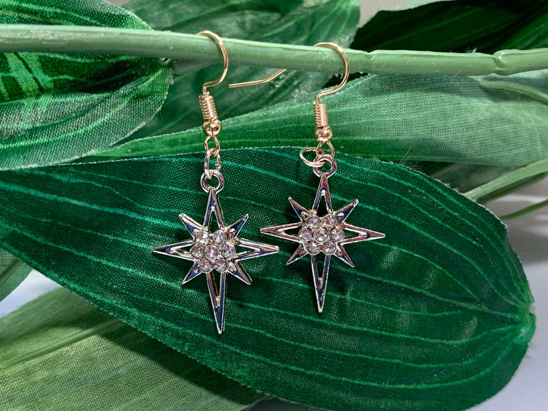 Dangle Earrings, Star Dangle Earring, Star Dangle Earrings, Wedding ...