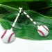 Set of 2 Baseball Bobby Pins, Girls Bobby Pins, Baseball Hairclips ...