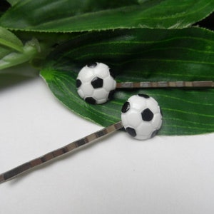 Set of 2 Football Bobby Pins, Girls Bobby Pins, Football Hairclips ...