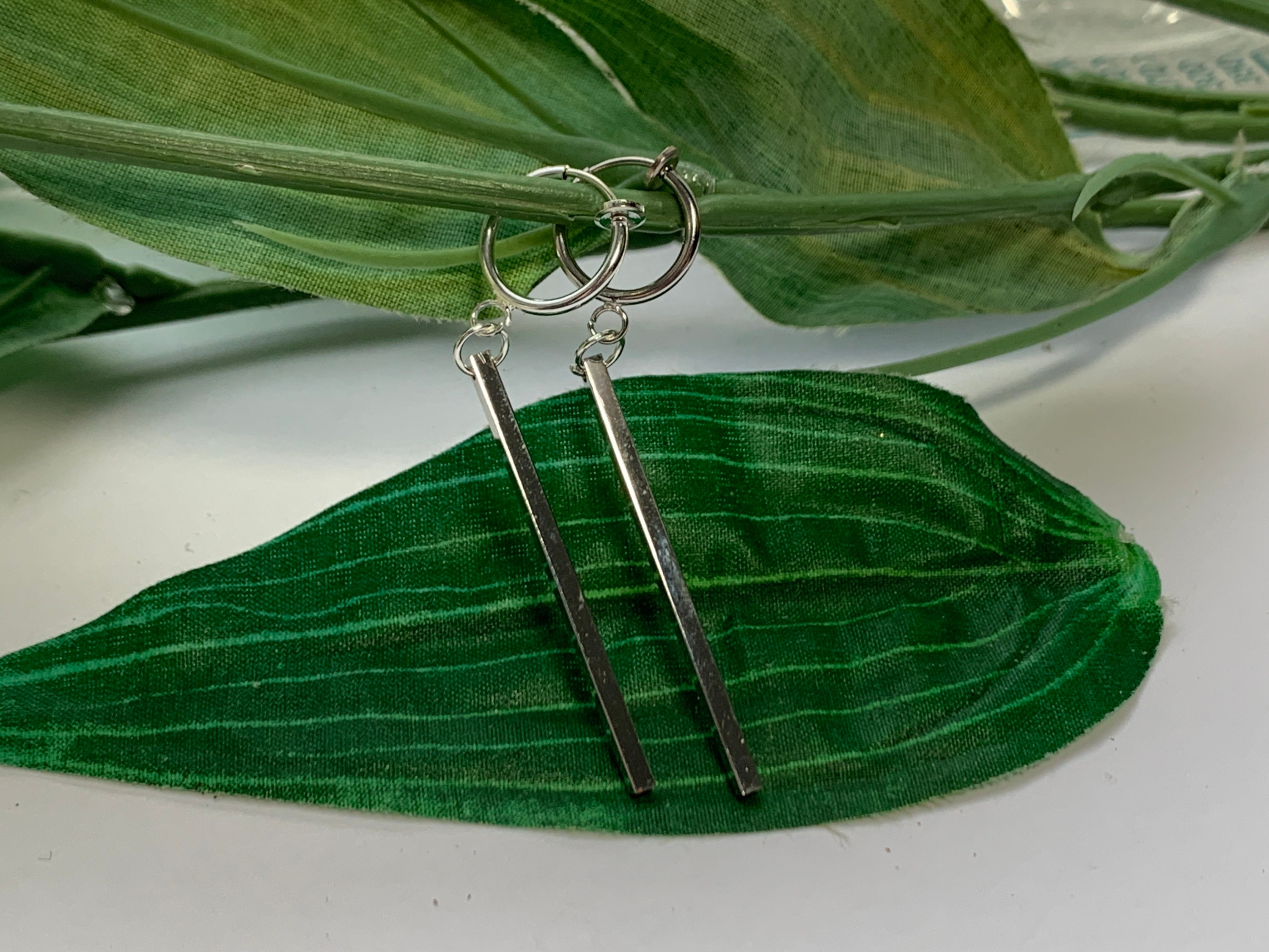 Pendulum Hoop Dangle Clip on Earrings Girls Dangle Earrings - Etsy