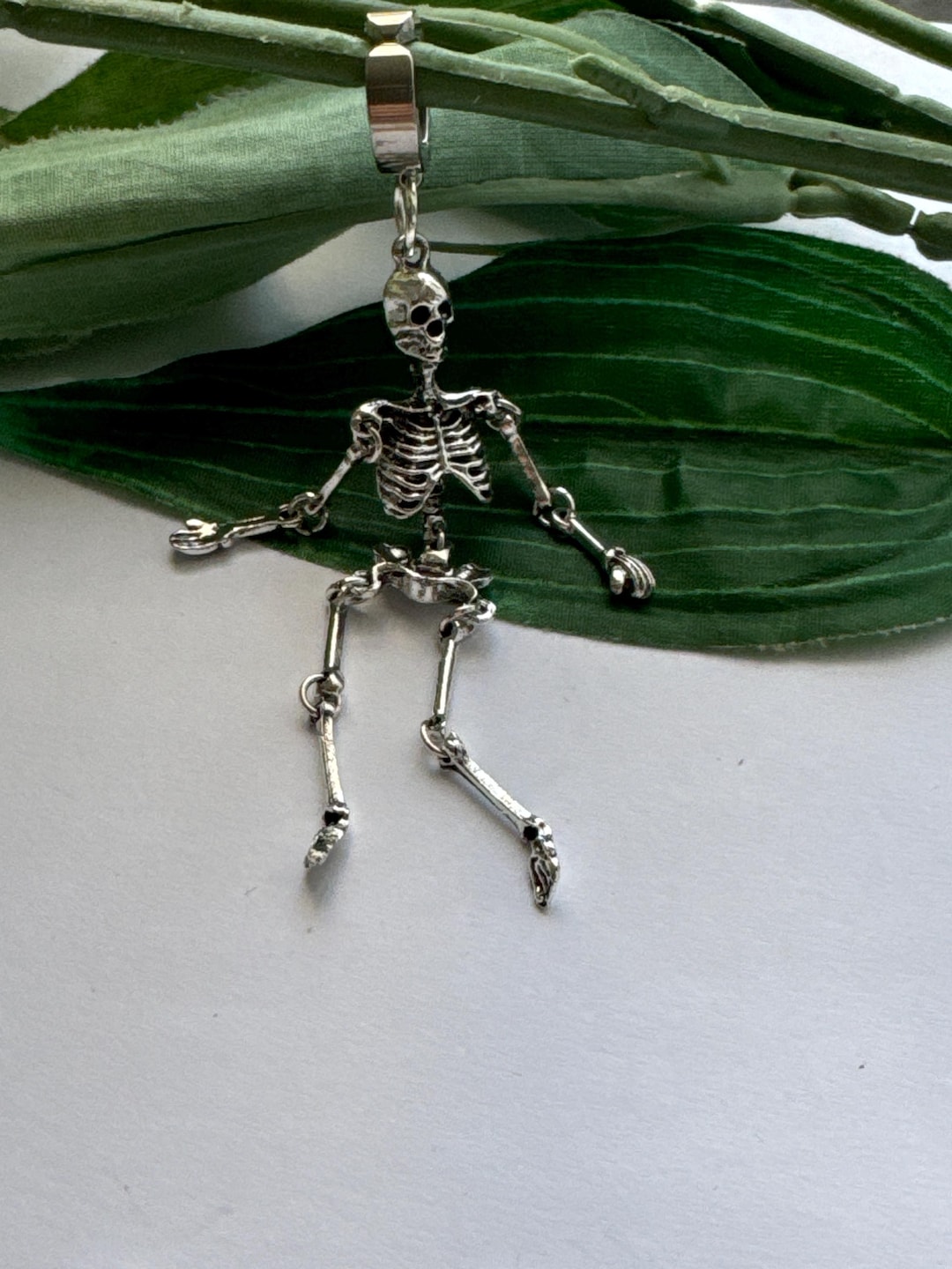 Cuff Clip on Skeleton Earring, Boys Cuff Earring, Cuff Earrings for ...