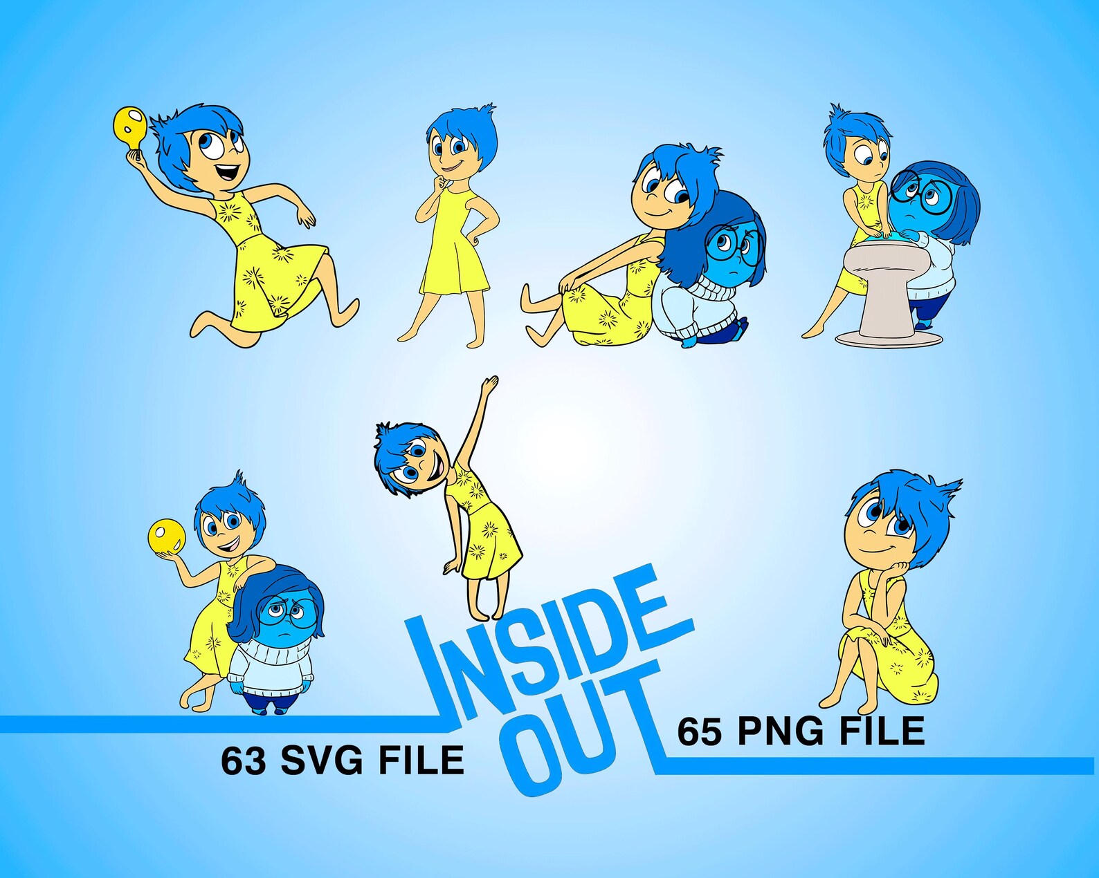 Inside Out Digital Kit | PNG and SVG Format - Etsy