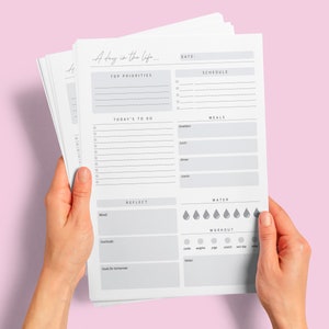 Beautiful Daily Planner | Printable Editable - Etsy