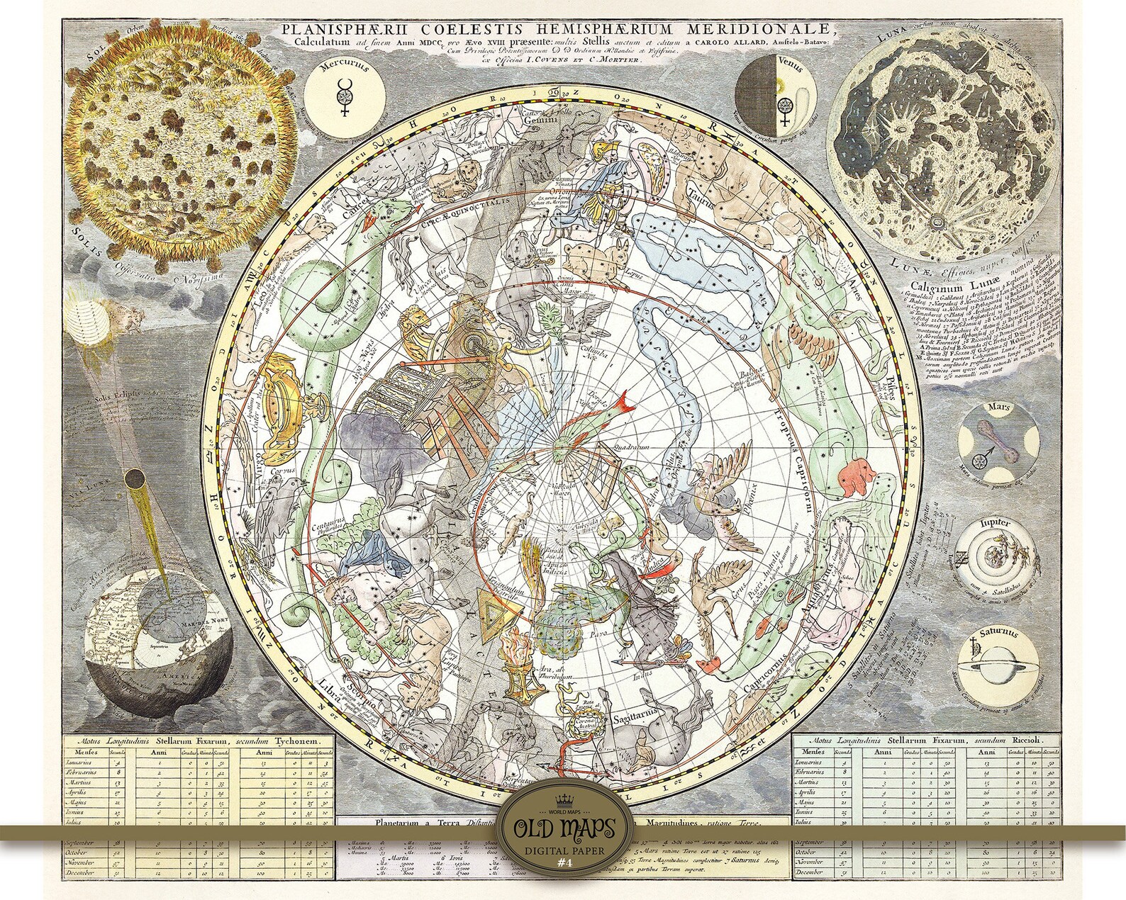 16 Old Maps #4 | Vintage Digital Maps - Etsy