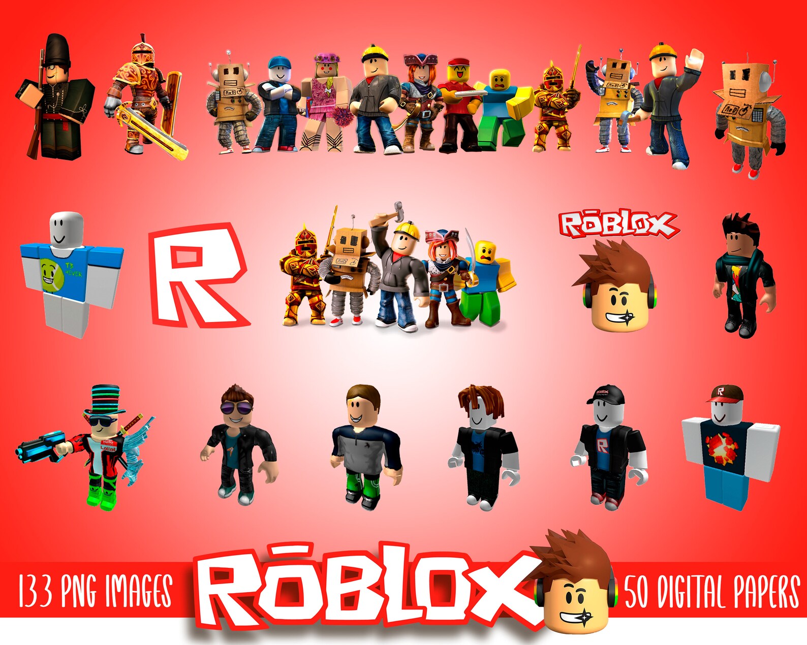 ROBLOX Digital Kit Scrapbook | Etsy Australia